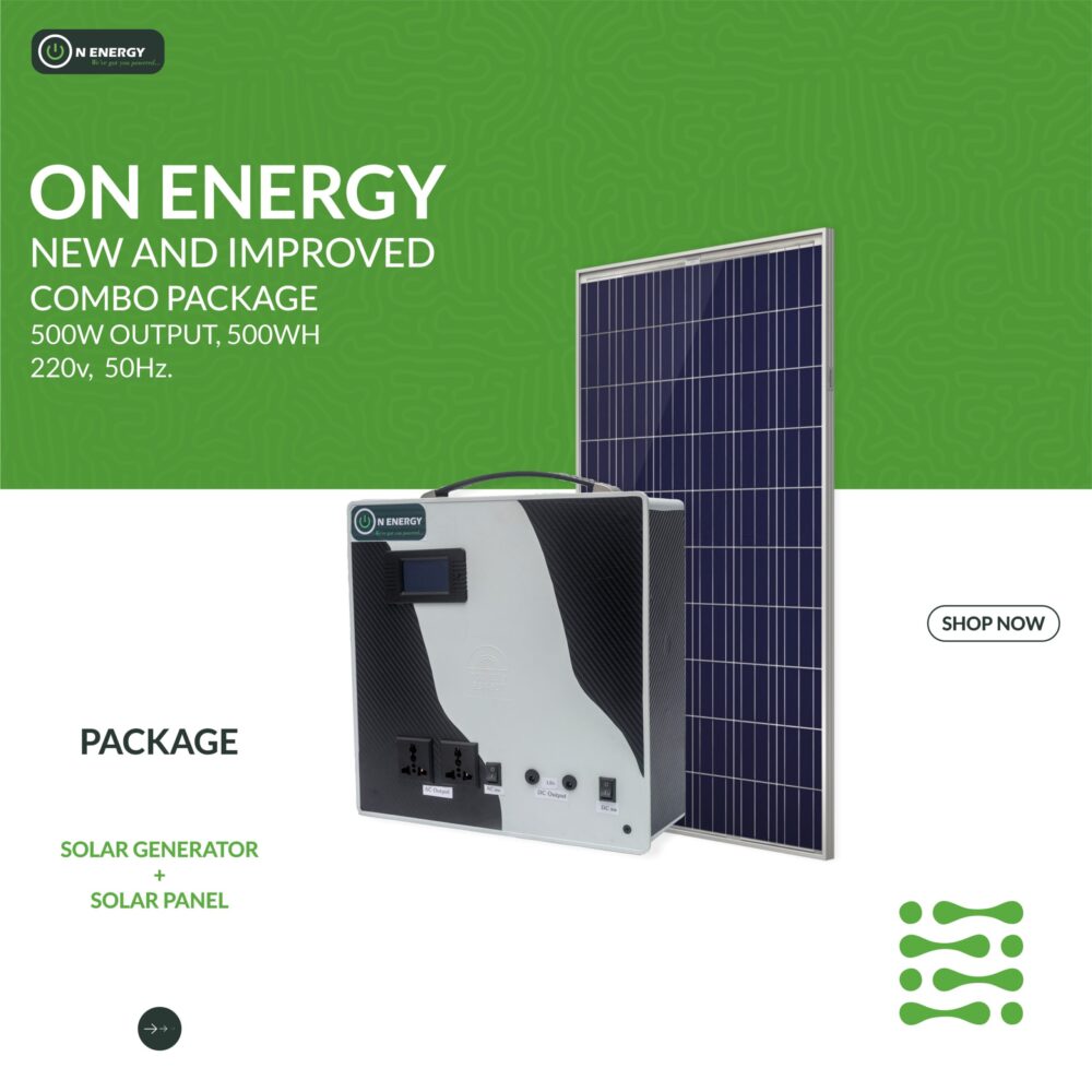 On-Energy 500wh 500w solar generator